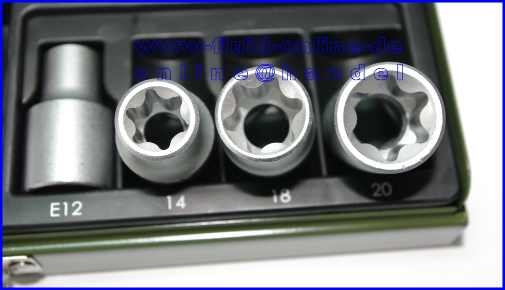 PROXXON 23102 TORX Nuss Satz Innen Aussen Einsätze TX E-Profil 24 ...